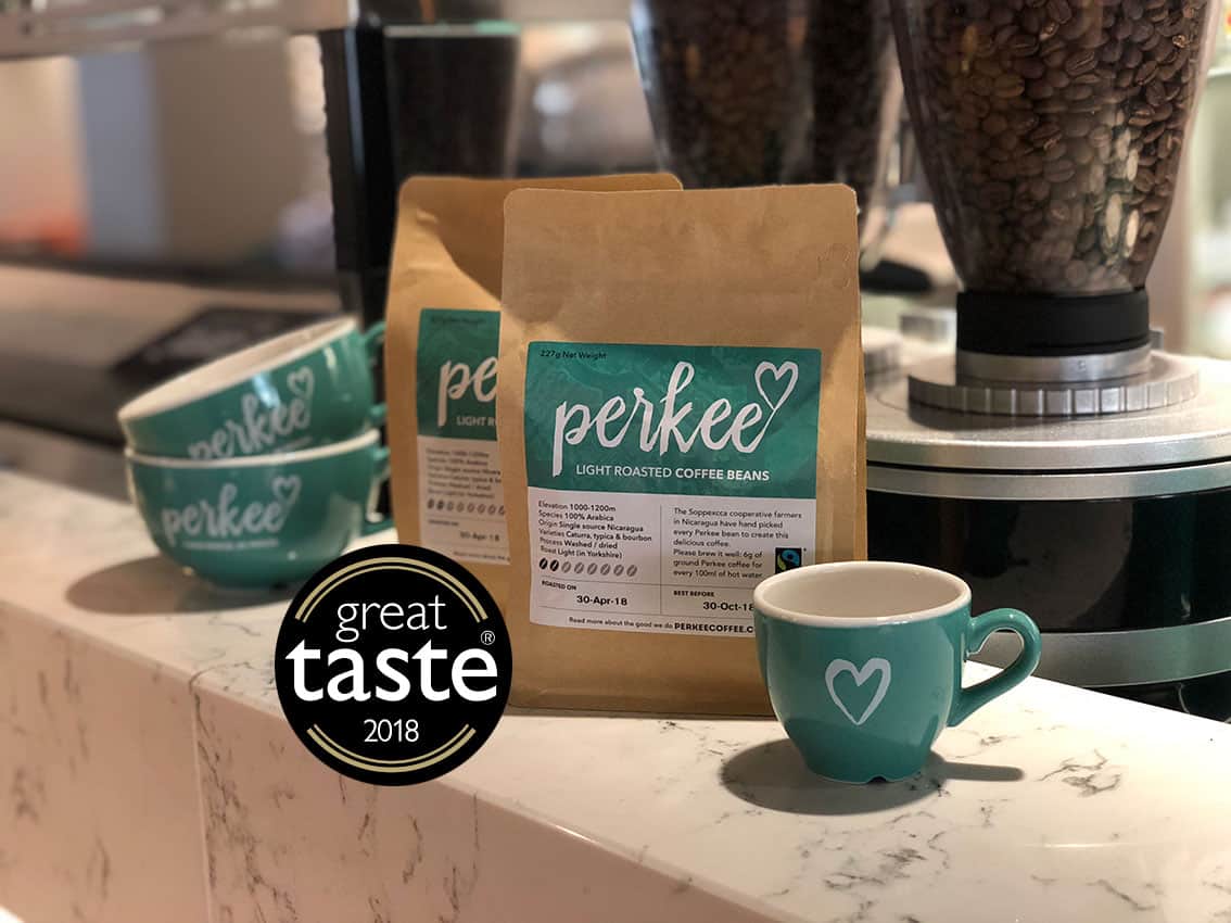 Perkee coffee receives 2 stars at the Great Taste Awards 2018
