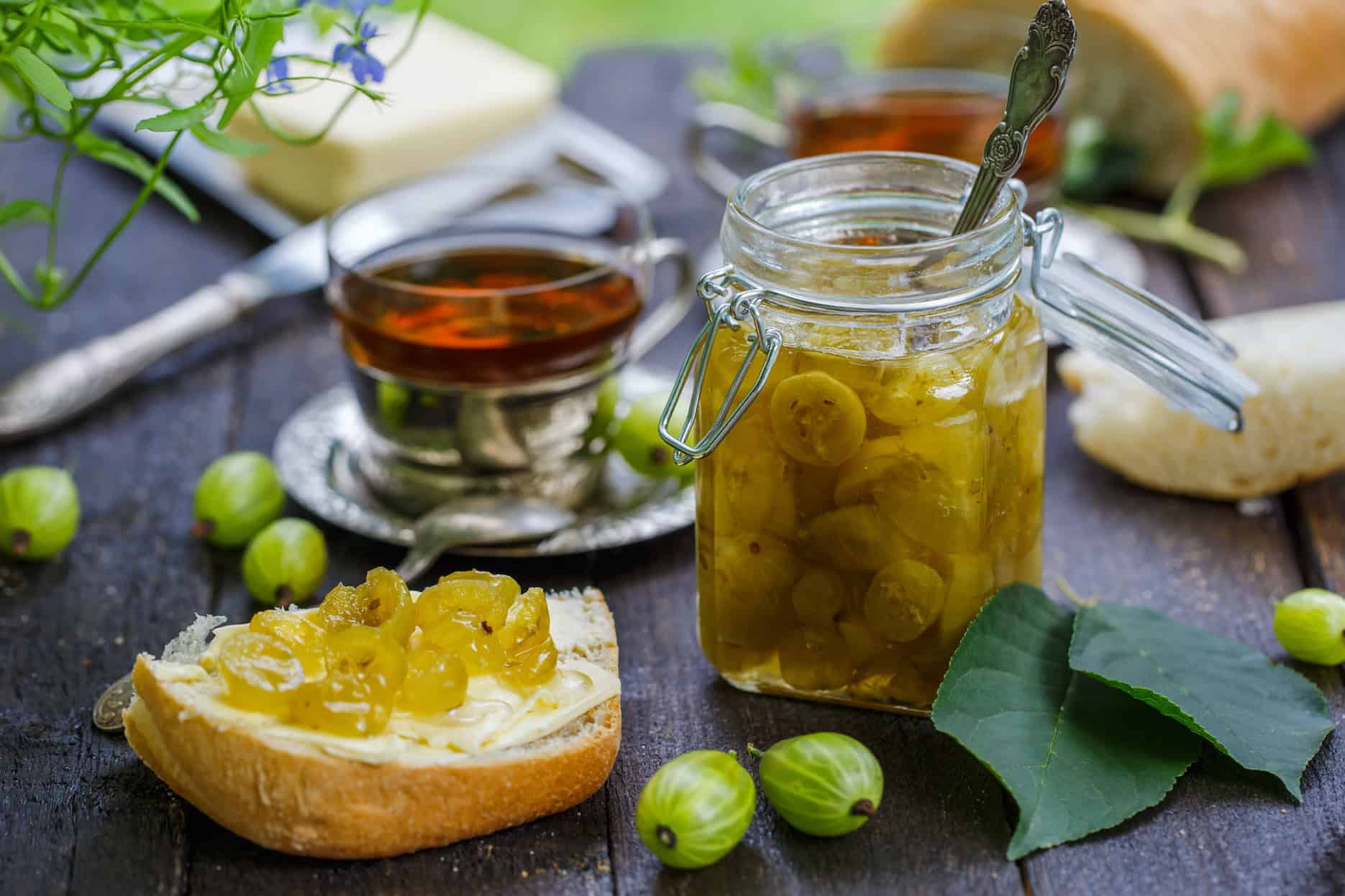 Elderflower and Gooseberry Jam - bartlett mitchell contract caterer