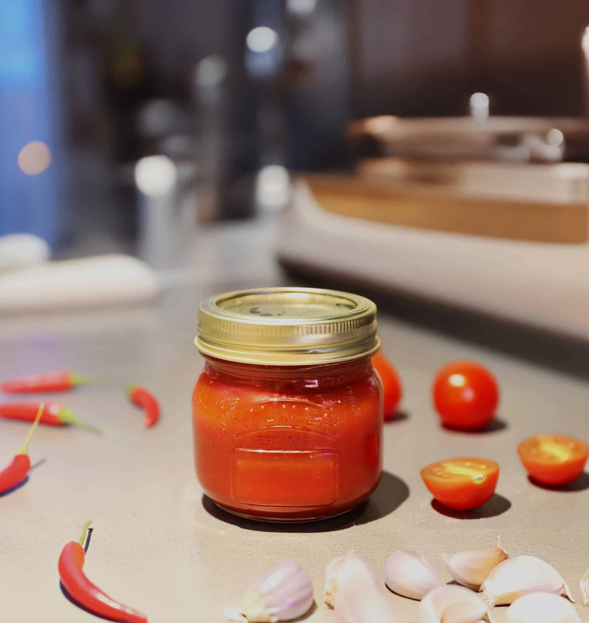 Tomato and chilli jam - BM | Independently Minded Contract Caterer