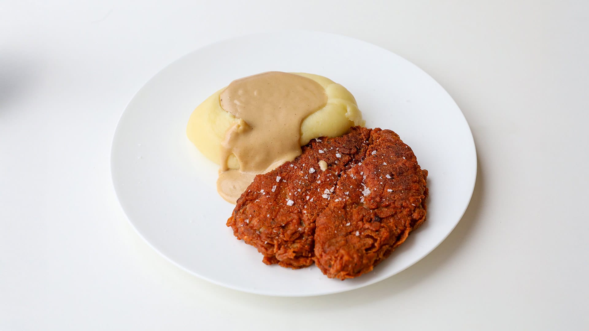 Country fried steak with mash and creamy pan gravy - BM | Independently ...